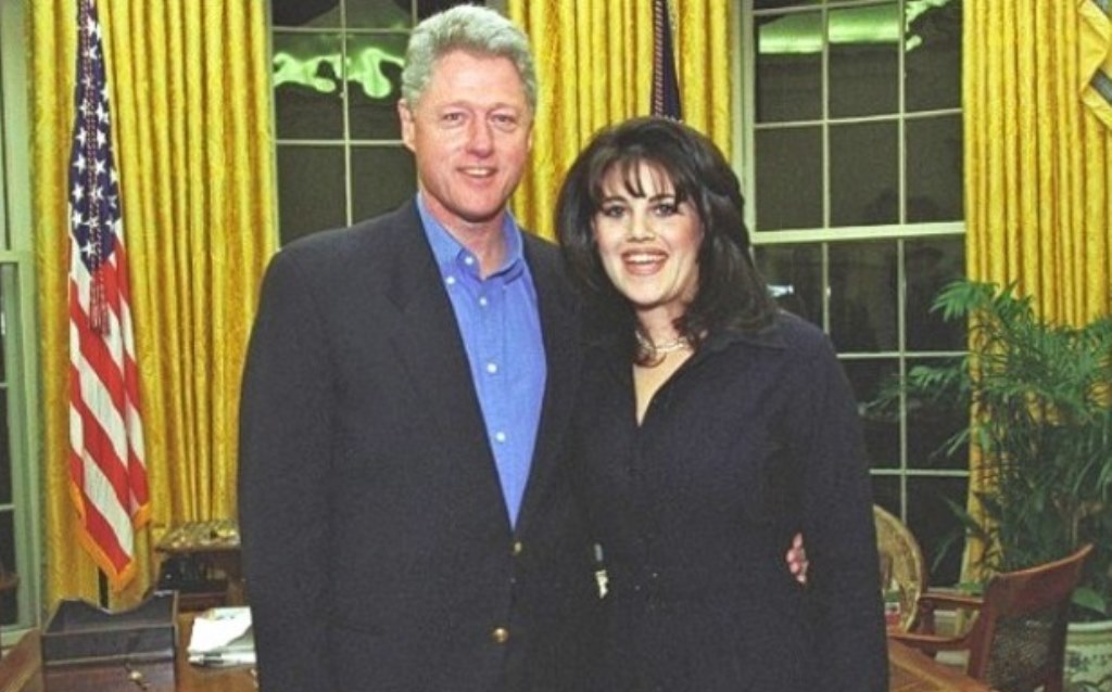 Screenshot Monica Lewinsky Bill Clinton Oval Office Jim Heath Tv