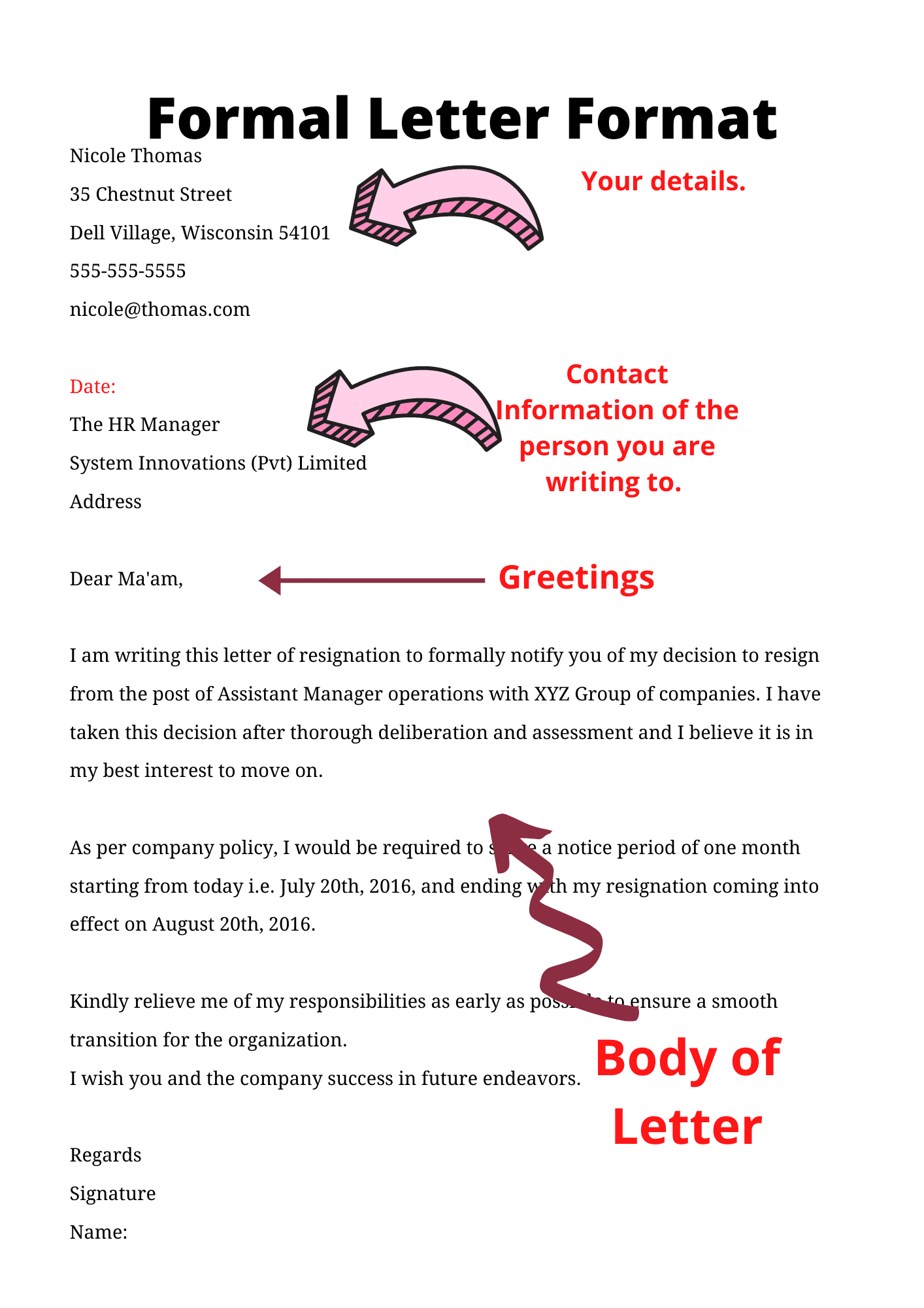 How To Write A Formal Letter Step By Step Guide Formats And Samples