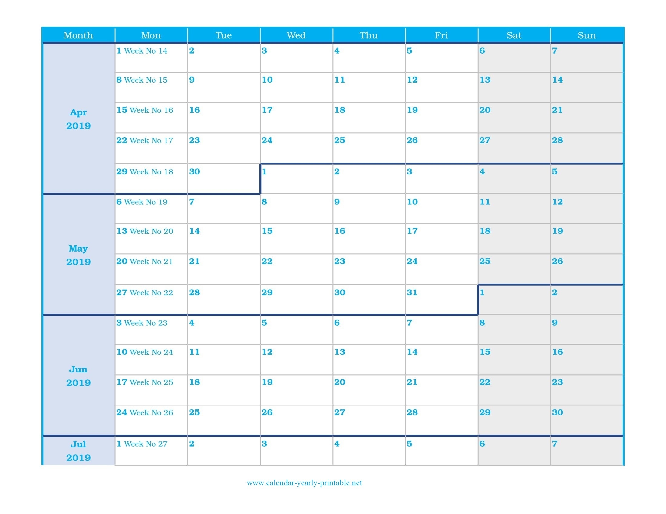 Blank Calendar No Dates Example Calendar Printable Fr