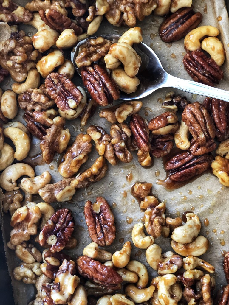 Sweet And Salty Mixed Nuts Four Ingredients Once A Foodie