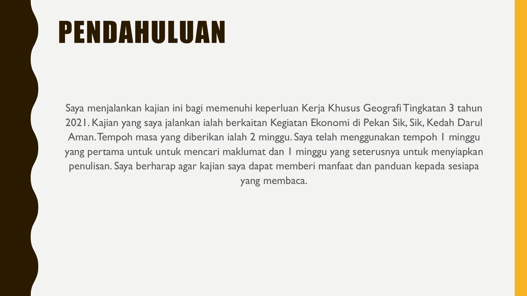 Penghargaan Kerja Kursus Geografi Tingkatan 3 Surat Kebenaran Kerja