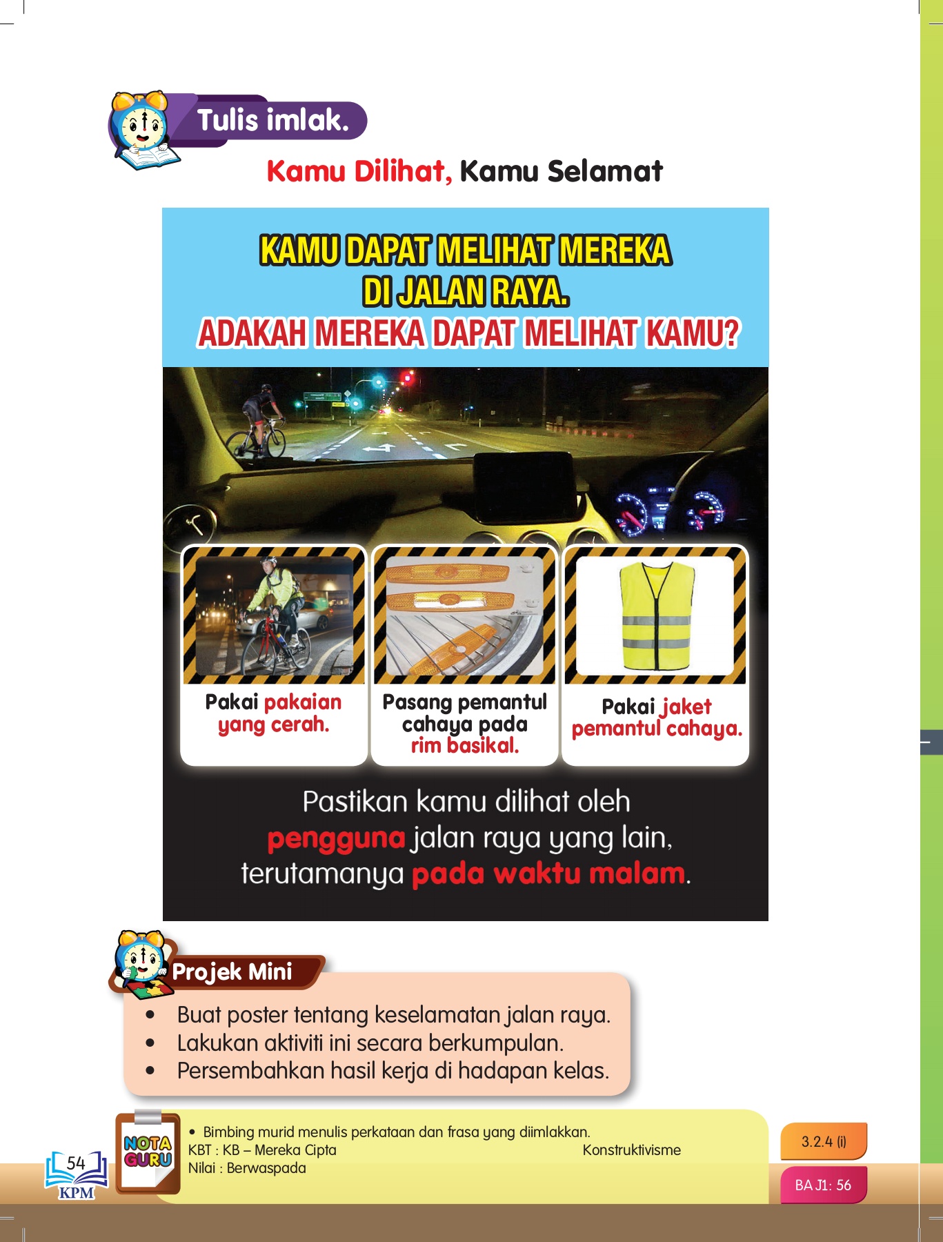 Poster Keselamatan Jalan Raya Tahun 3 Modul Pkjr Muri