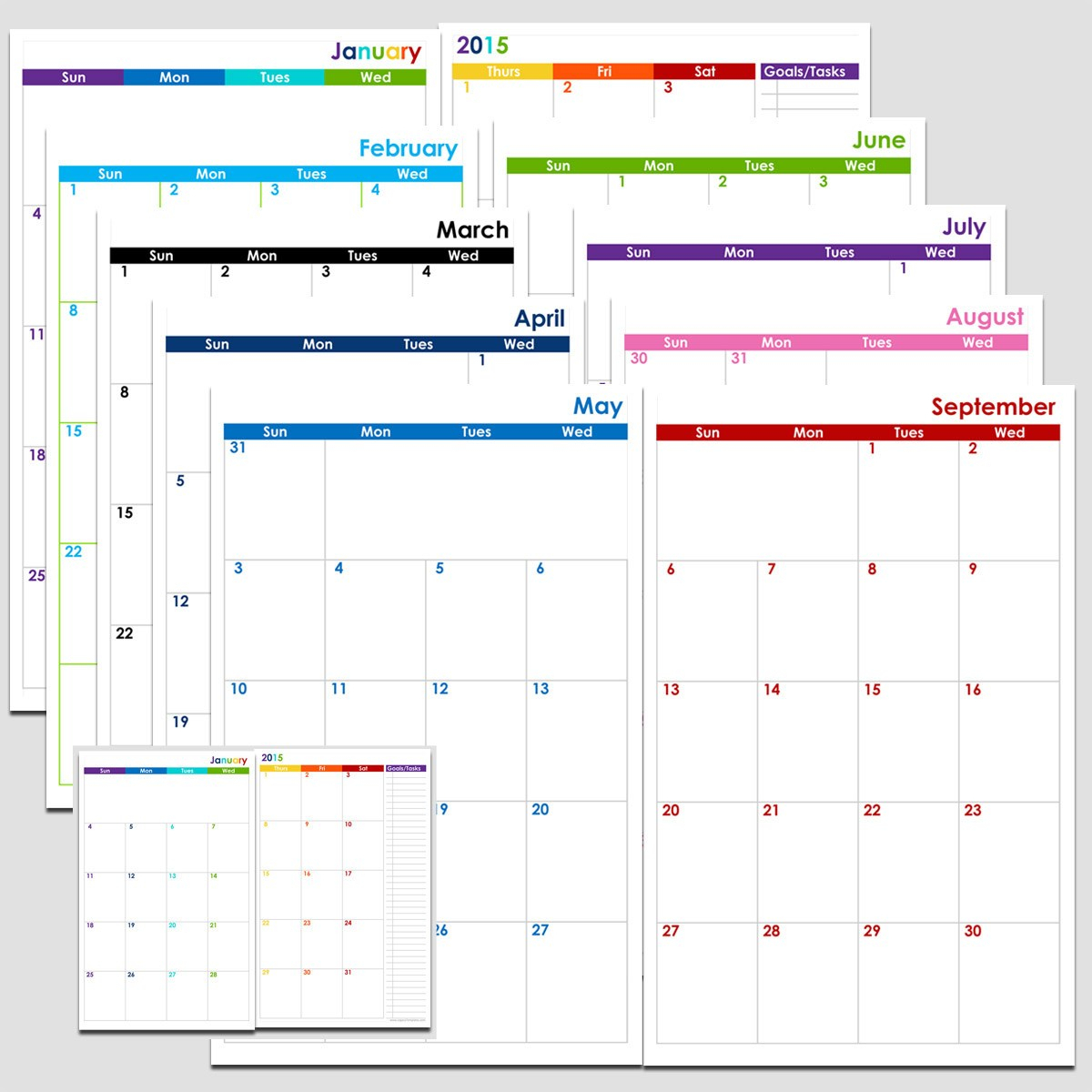 Printable Calendars 2 Months Long Sheet Example Calendar Printable