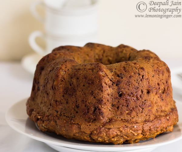 Eggless Whole Wheat Carrot And Orange Zest Bundt Cake — Lemon In Ginger