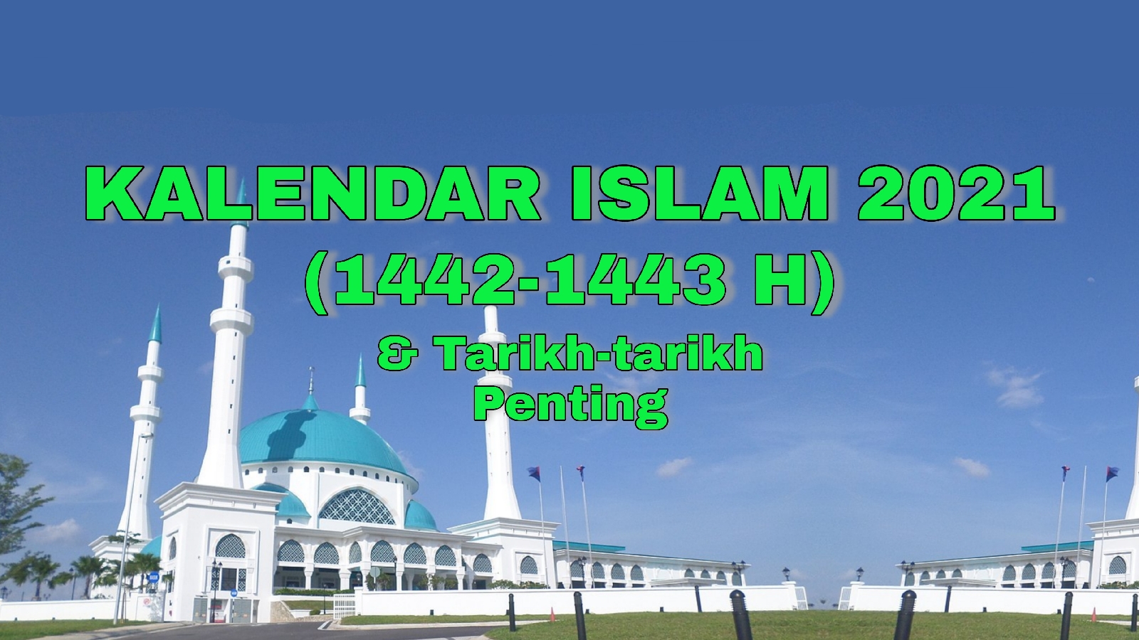 Kalendar Islam 2019 Jakim Kalendar Islam Kalendar Hijrah Bagi Tahun