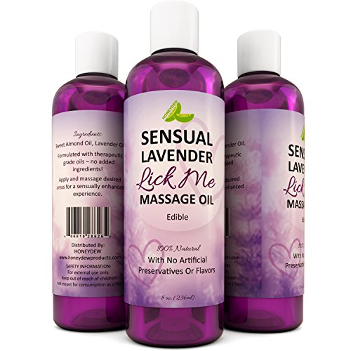 Edible Massage Oil And Personal Lubricant Lavender Aromatherapy Body