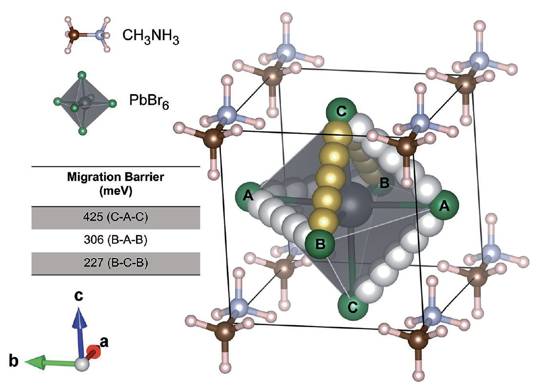 Halide Migration In Hybrid Organic Inorganic Perovskites Materials