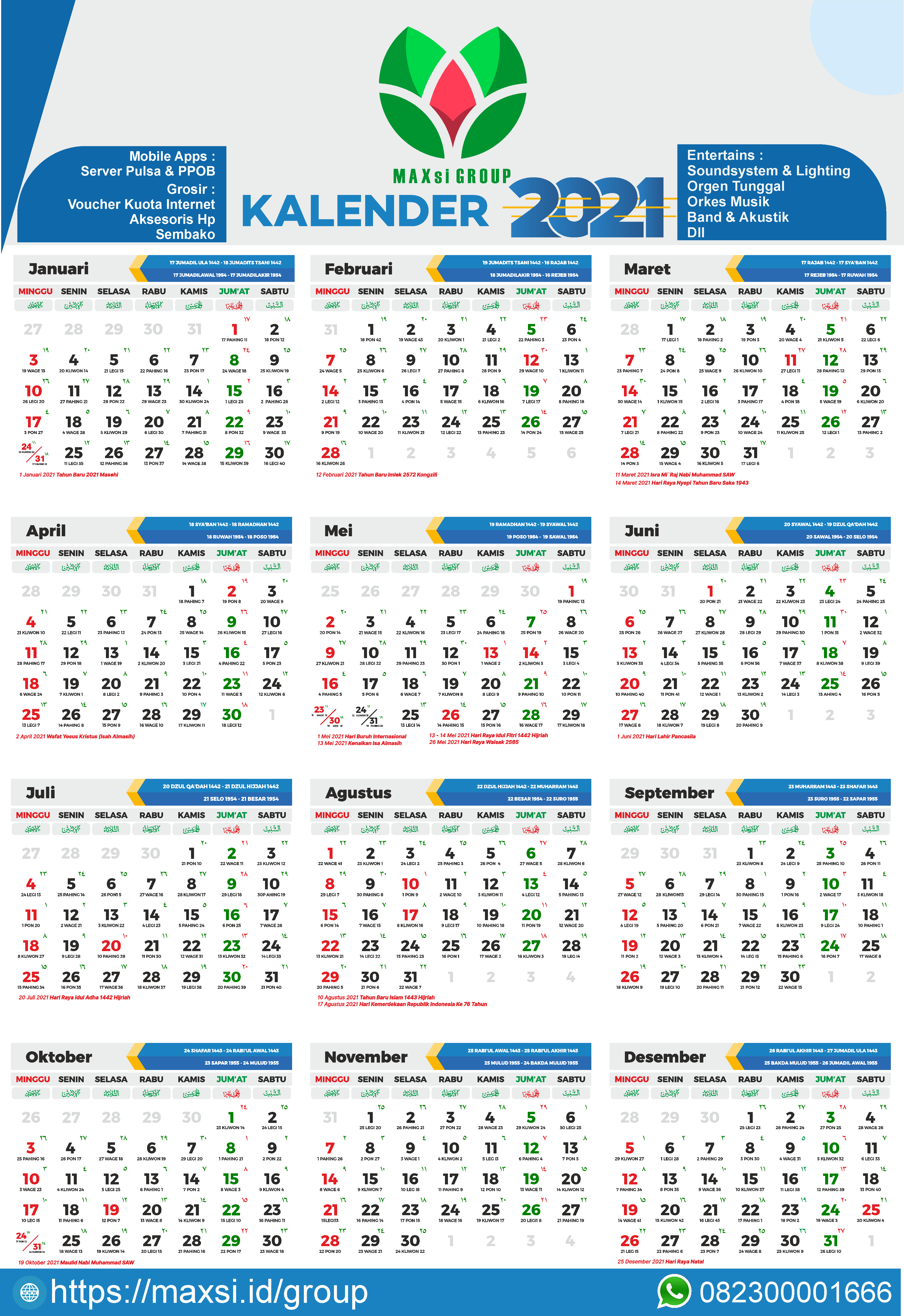 Master Kalender 2021 Kalender 2021 Pdf Cdr Png Dan Jp