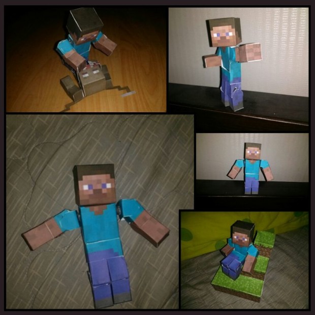 Ultimate Bendable Steve Papercraft Minecraft Papercraft Ultimate