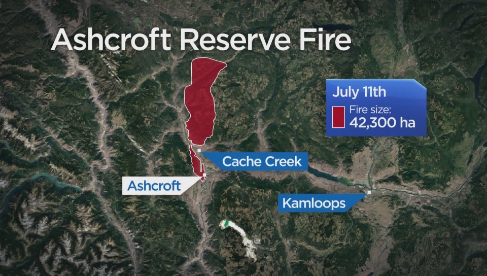 Ashcroft Wildfire Grows To 52600 Hectares Officials Confirm Homes