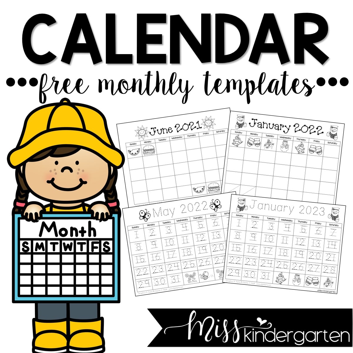 Free Kindergarten Calendar Printables Printable Word Searches