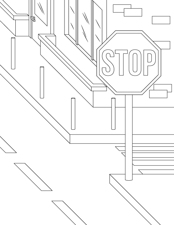 Stop Sign Coloring Page Free Printable Coloring Pages Stop Sign