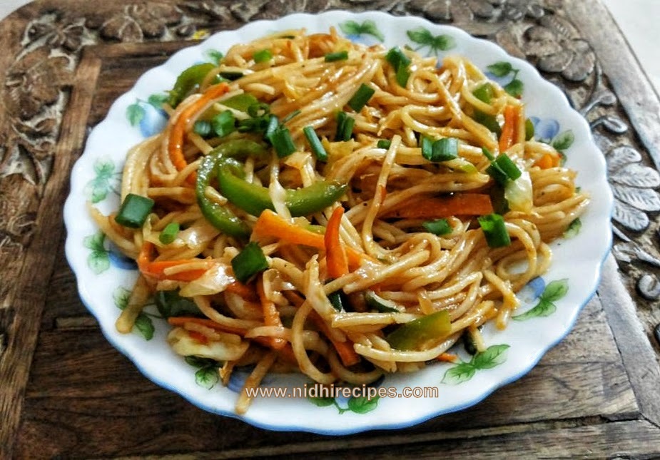 Schezwan Hakka Noodles Nidhi Recipes