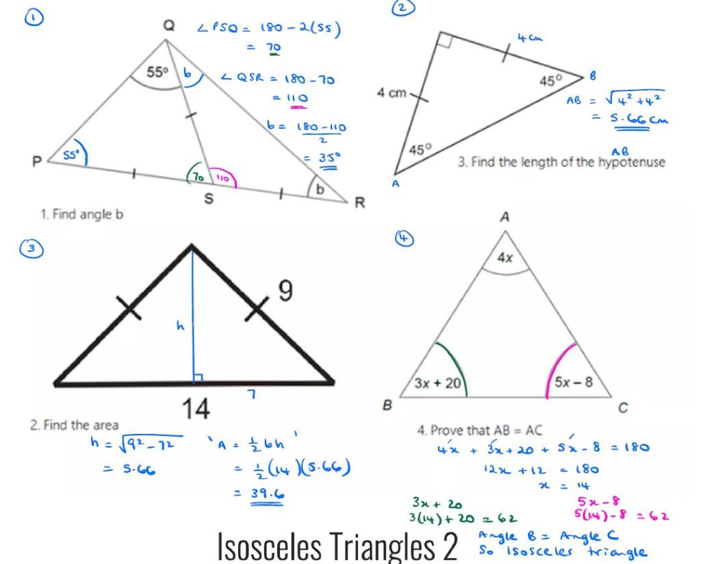 Isosceles Triangles 2 Ssdd Problems