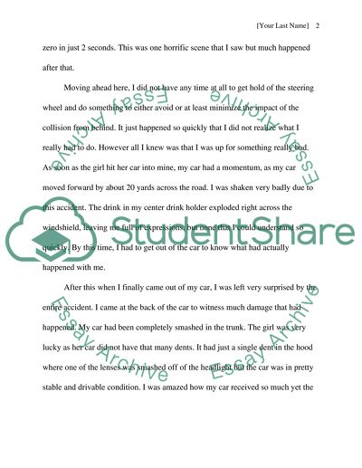 A Terrible Accident Essay 5 Paragraph 200 Top Narrative Essay Topics