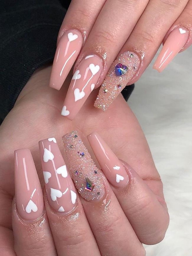 50 Gorgeous Valentine Acrylic Nail Ideas Style Female