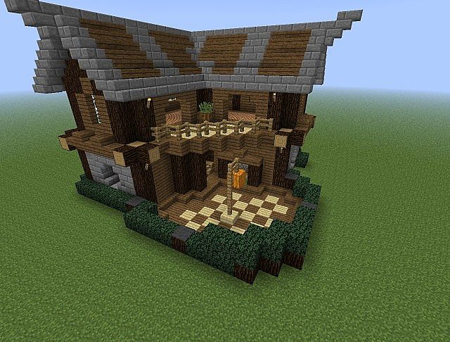 Mittelalter Bauplan Minecraft Haus Zum Nachbauen á