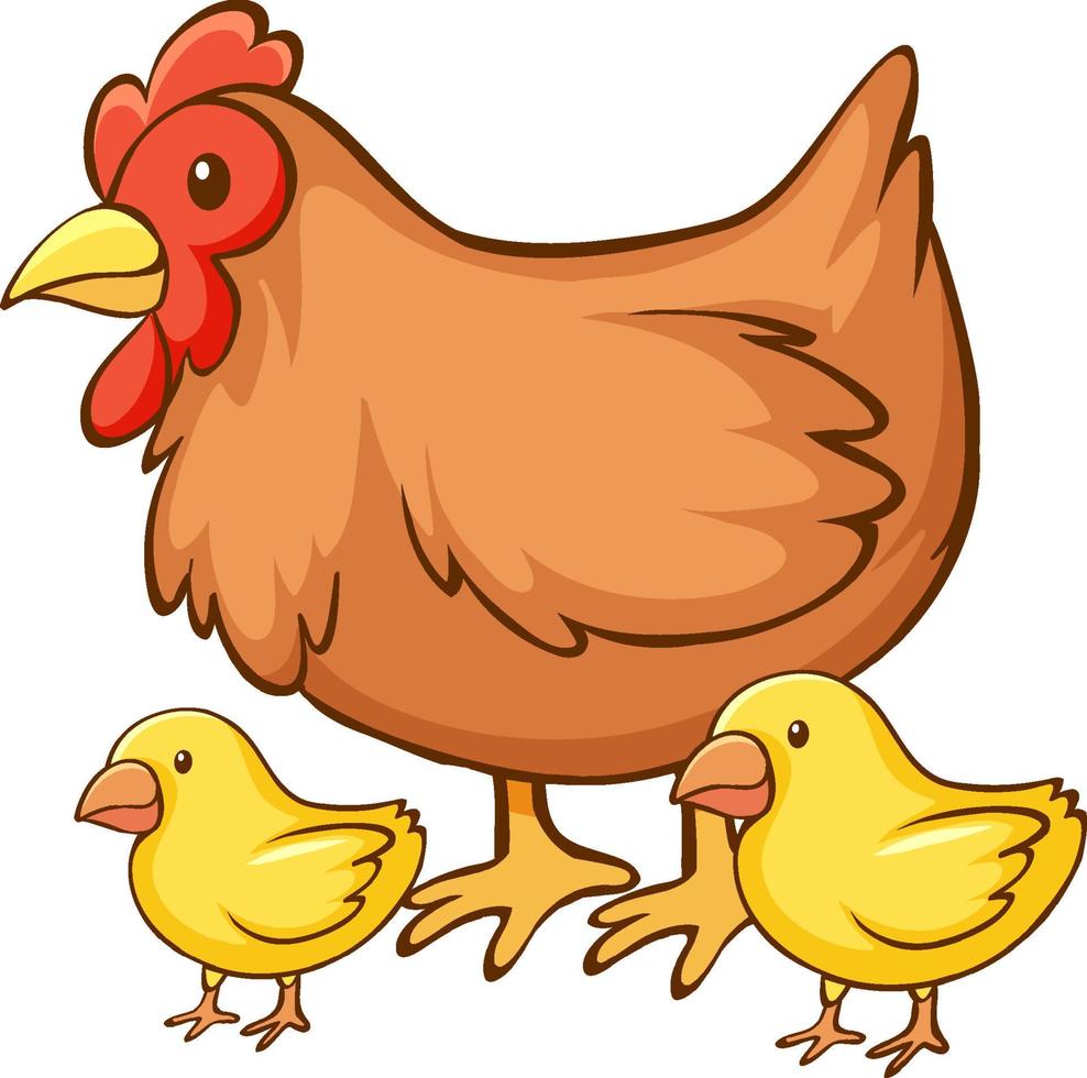 Gallina Para Niños Animado Gallina Linda De La Historieta Ilustracion