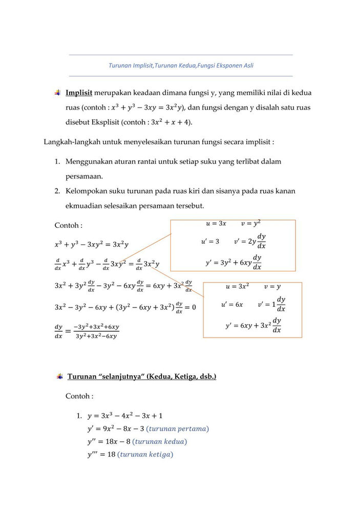 15 Contoh Soal Diferensial Fungsi Implisit Sonia Berg