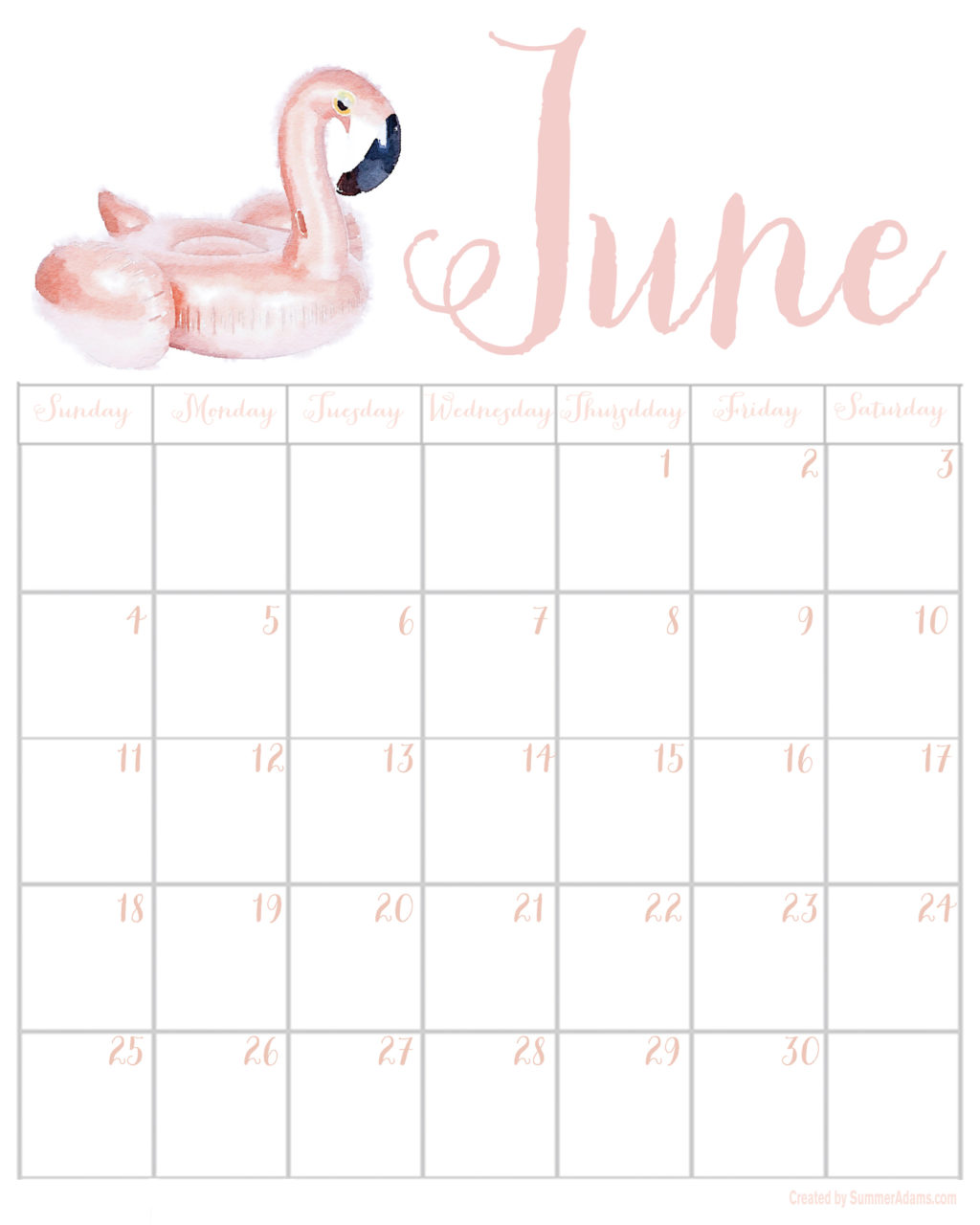 Editable June 2023 Calendar Beautiful Summer Delicious Ice Etsy In