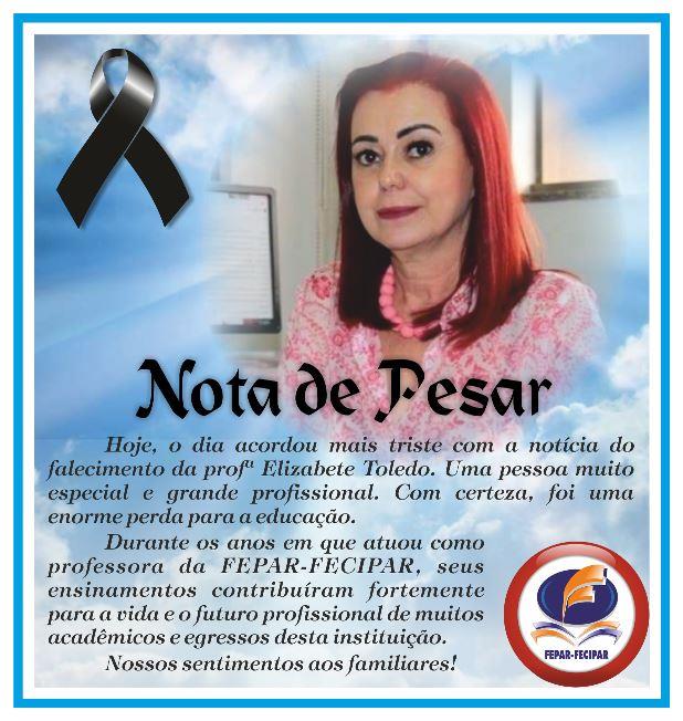 Fecipar Publica Nota De Pesar Pelo Falecimento Da Professora Beth