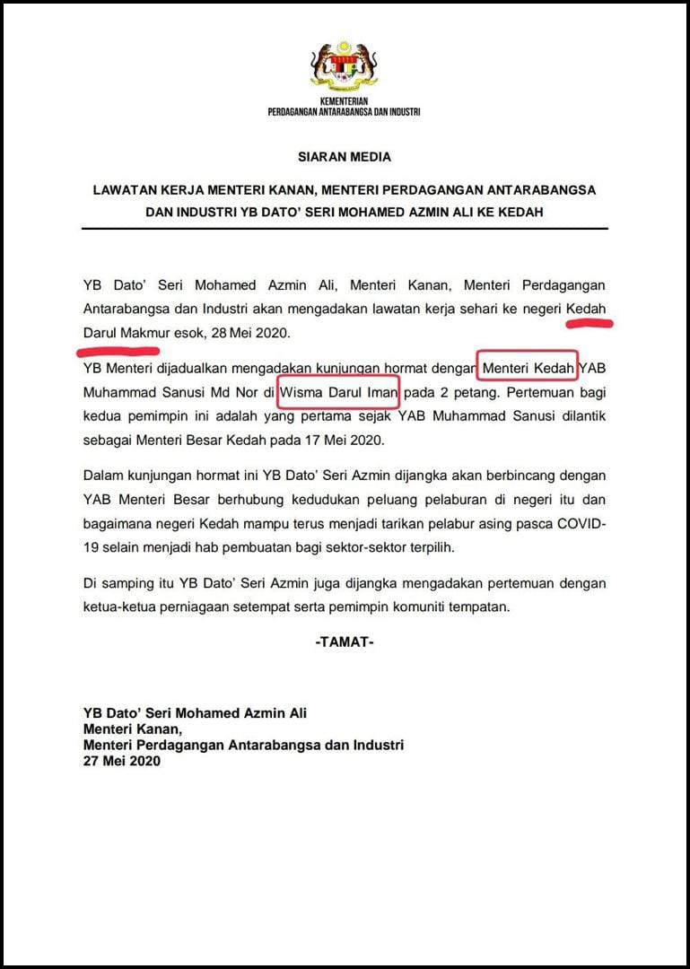 Contoh Surat Kunjungan Hormat Kepada Yb Permohonan Maaf Panitia Sea