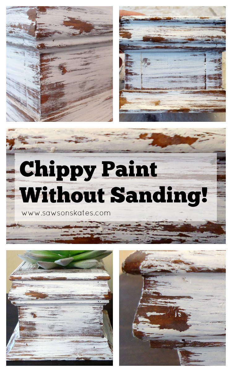 Diy Chippy Paint Look Without Sanding