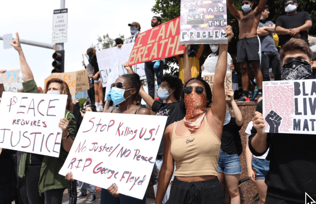 Police Arrest At Least 50 After Westwood Protest Stops Traffic On 405