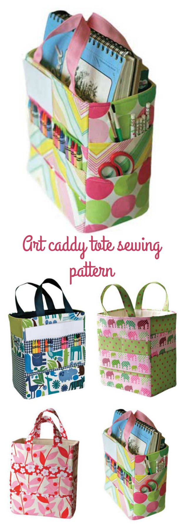 The Art Caddy Tote Sewing Pattern Sew Modern Bags