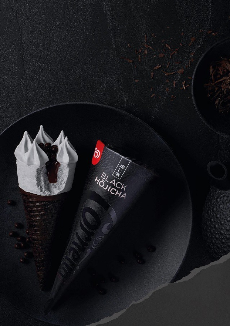 Walls Released A Limited Edition Black Hojicha Cornetto Ice Cream For