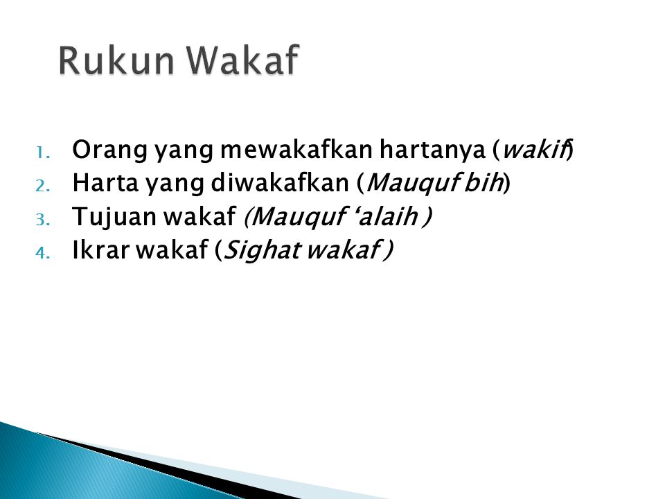 Pengertian Wakaf Jenis Rukun Saksi Dan Keutamaan Berw