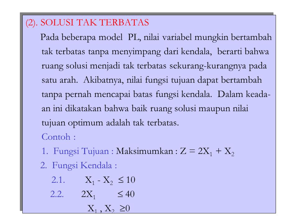 26 Contoh Soal Fungsi Kendala Francesca Fernandez