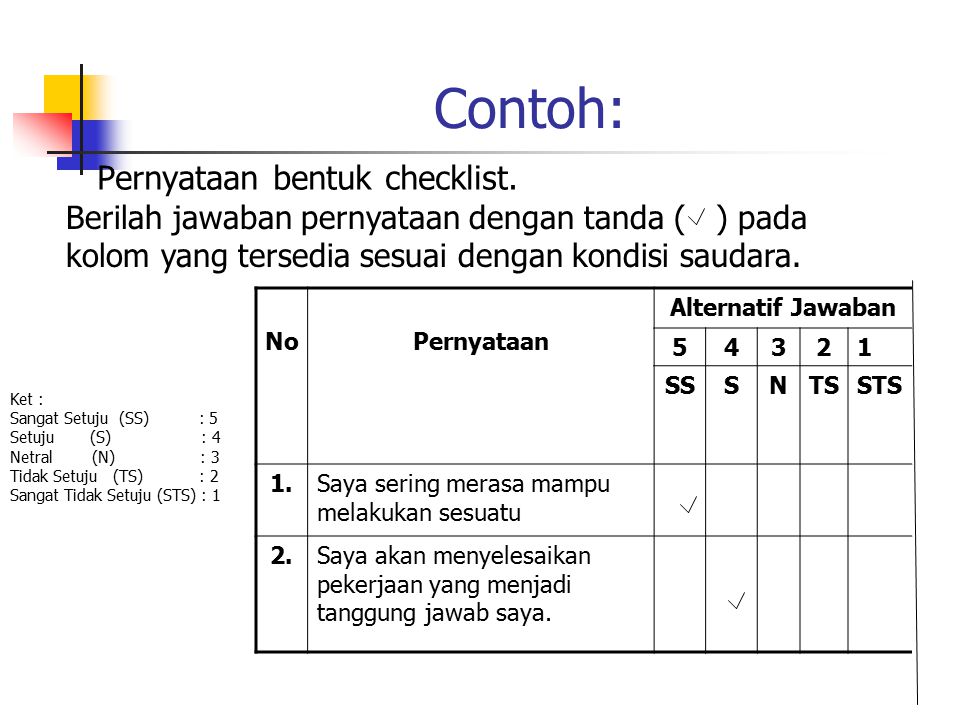 Pengertian Dan 5 Jenis Skala Sikap Likert Guttman Thu