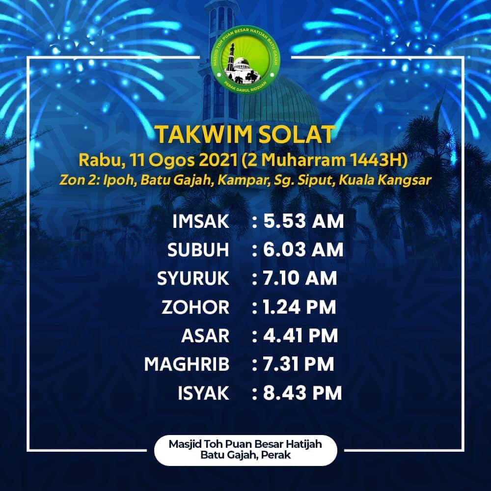 Jadual Waktu Solat Ipoh Waktu Buka Puasa 2022 Ipoh 2022e Jurnal