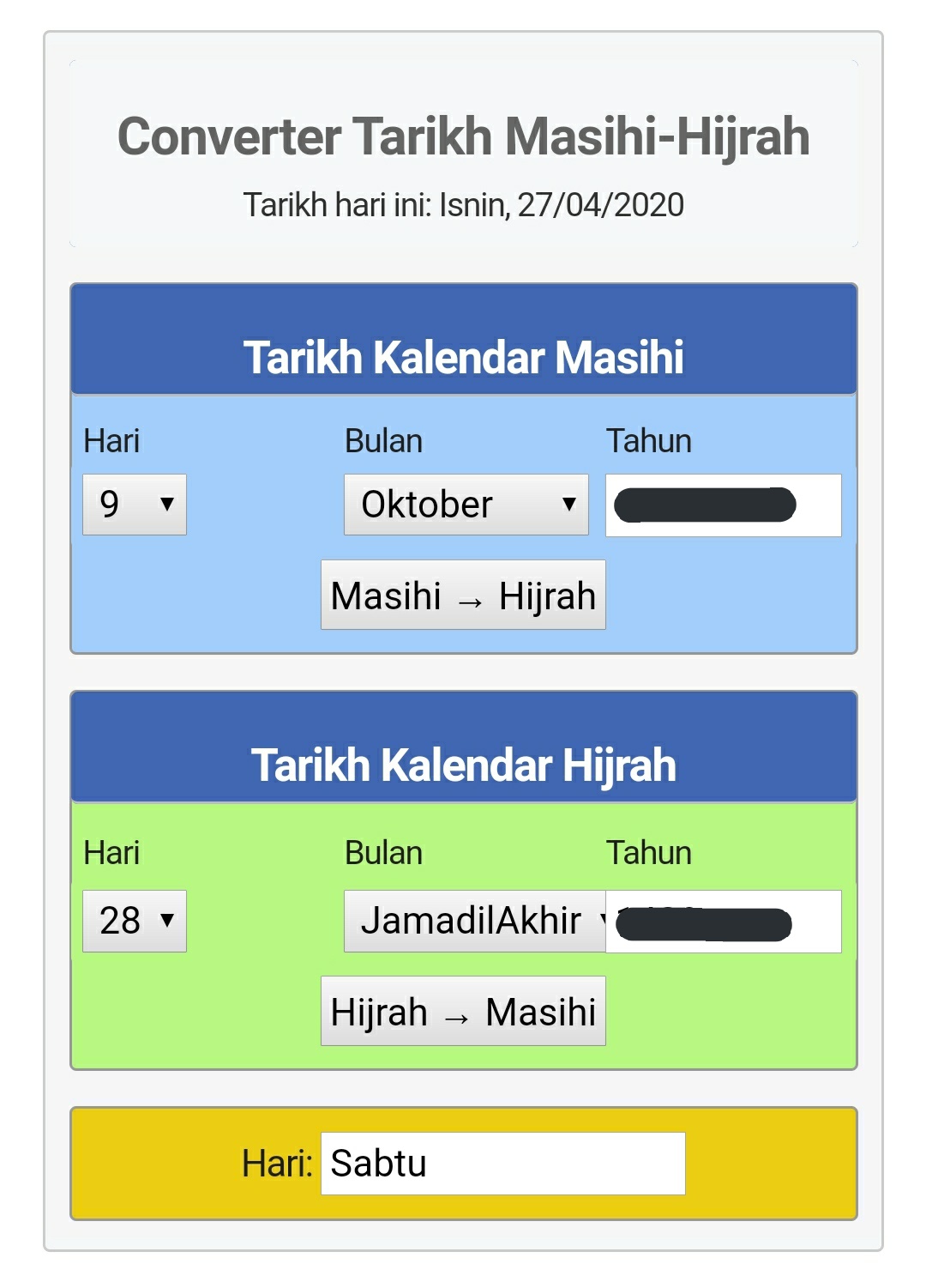 Cara Tukar Tarikh Masihi Ke Hijrah Cara Semak Tarikh Lahir Mengikut