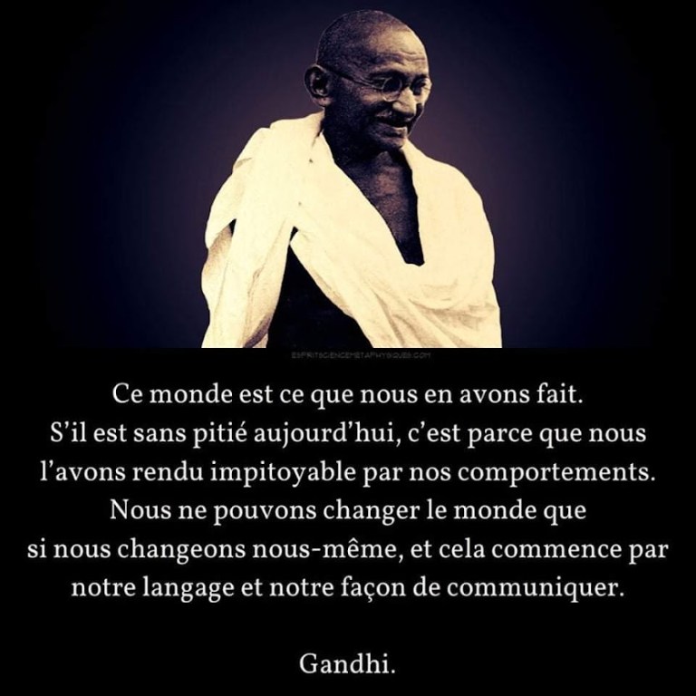 Un Beau Message De Gandhi Inspirations Pour Réussir Sa Vie