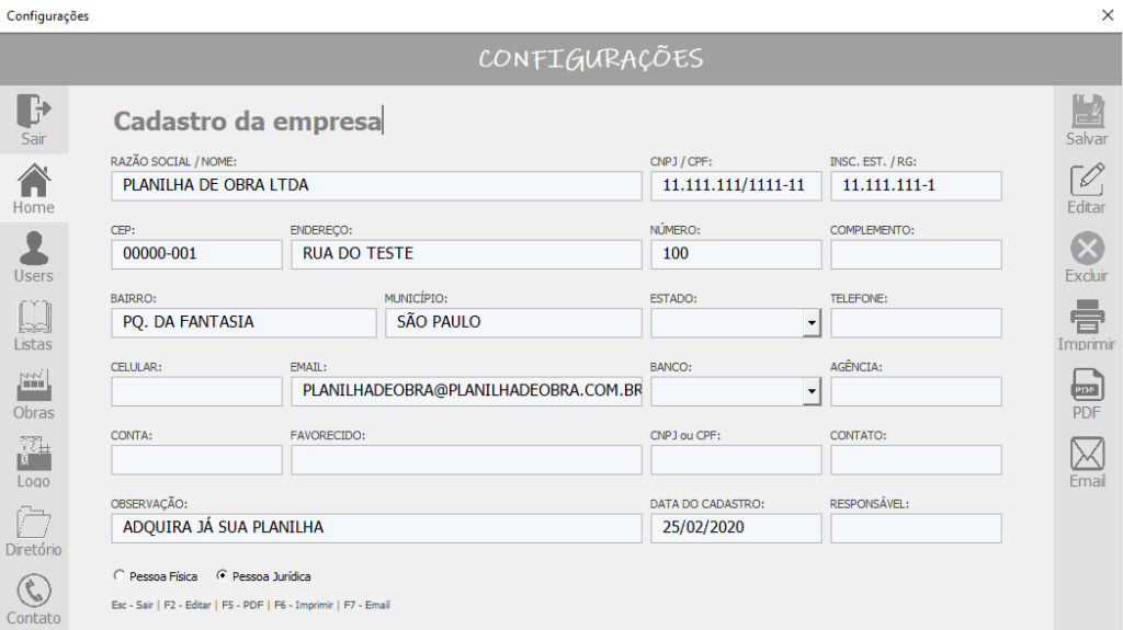 Planilha De Gerenciamento De Obras Planilha De Obra