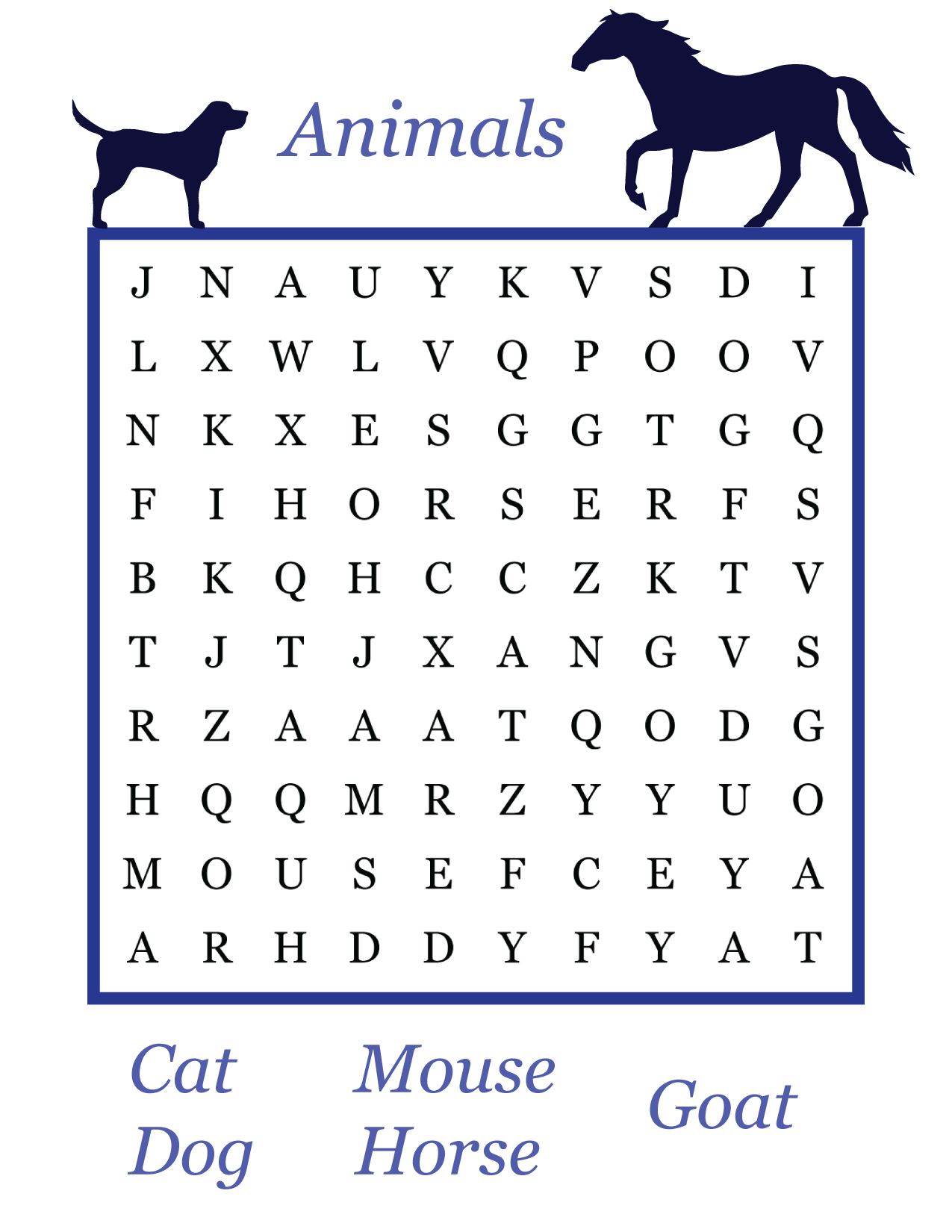 Create A Printable Word Search Printable Word Searches