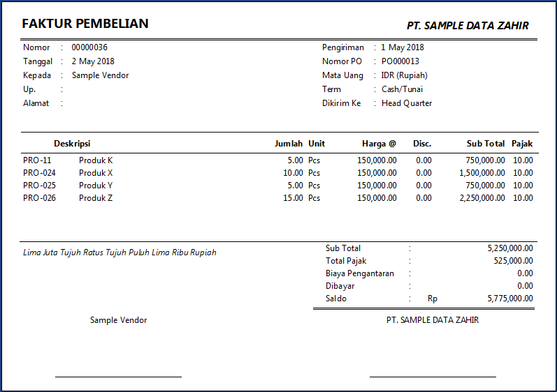 Contoh Bukti Transaksi Nota Kredit Nota Debit Pengertian Contoh Serta