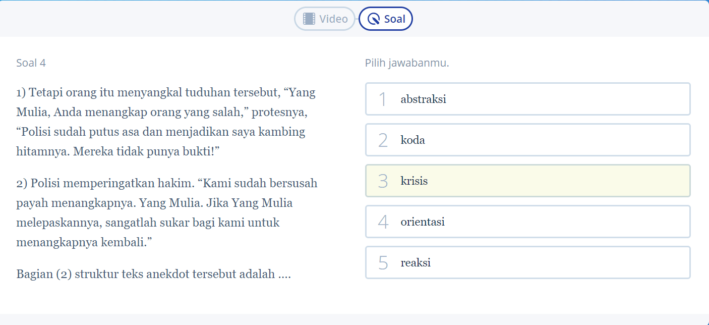 Contoh Soal Pilihan Ganda Materi Teks Ulasan Materi Soal