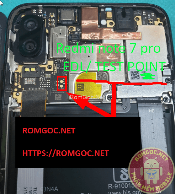 Redmi Note 7 Lavender Test Pinout Edl 9008 Checkpoint Pinout