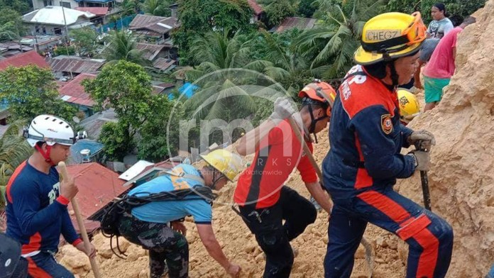 Landslide Search Rescue At Retrieval Operation Sa Naga City Cebu