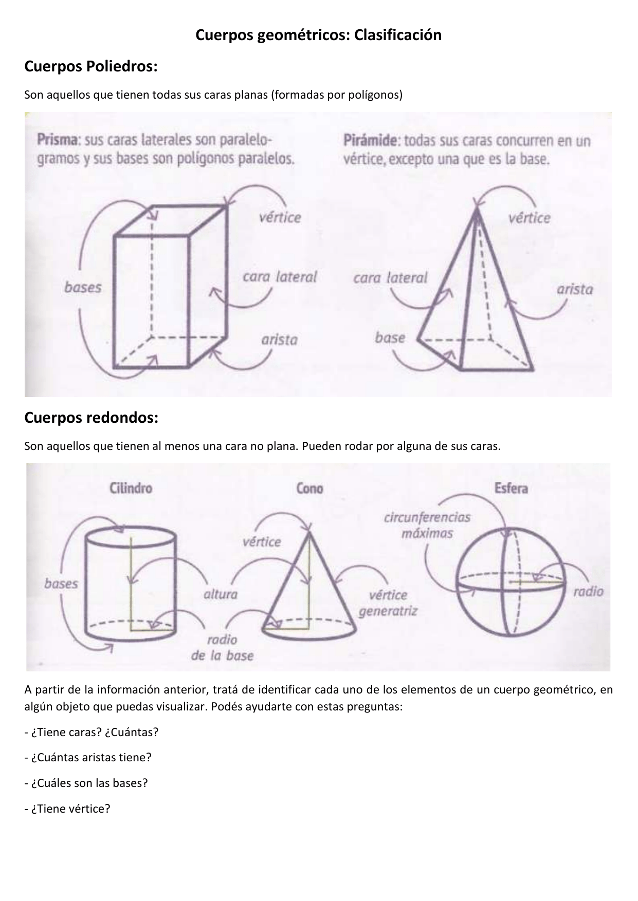 Cuerpos Geométricos Cuantas Aristas Tiene Un Cilindro Cuantas Aristas