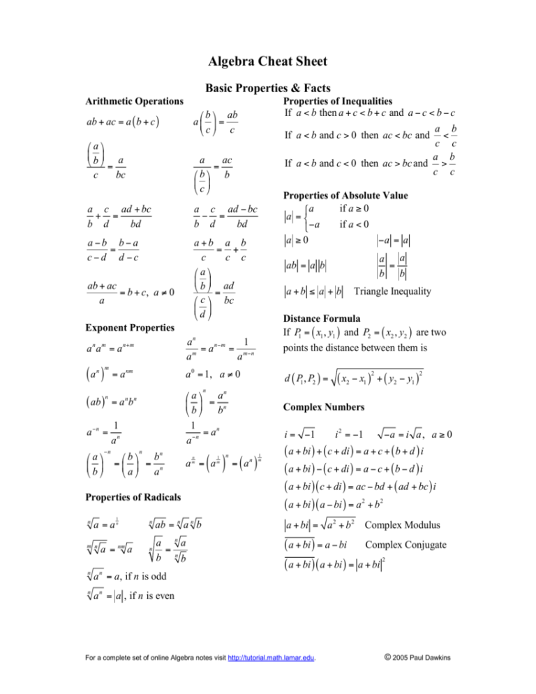 Act Math Equation Sheet Diy Projects