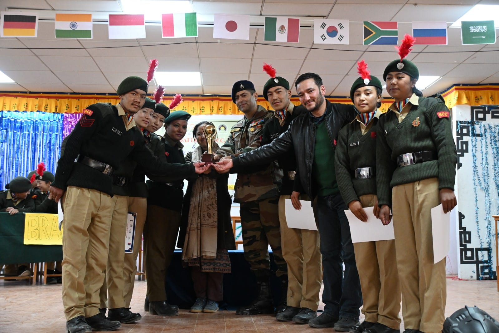 Ncc Unit Ejm College And 1 Ladakh Bn Ncc Organized Quiz Competition