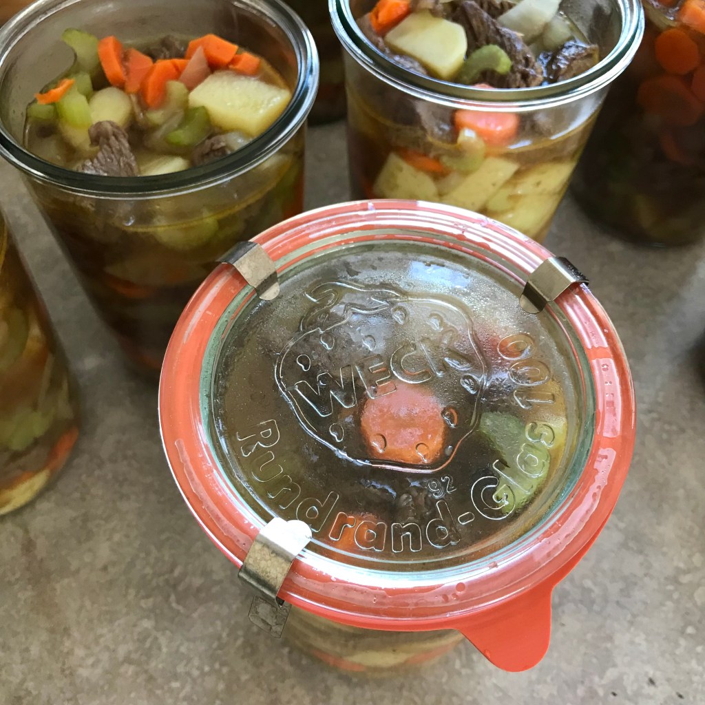 Pressure Canning Beef Stew In Weck Jars One Hundred Dollars A Month