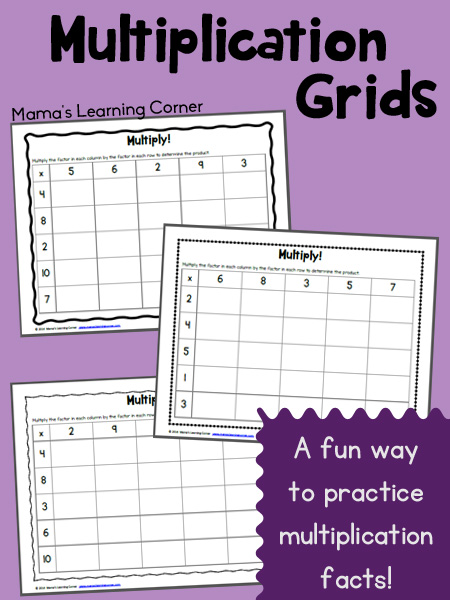 Multiplication Grids Fun Way To Practice Math Facts Mamas Learning