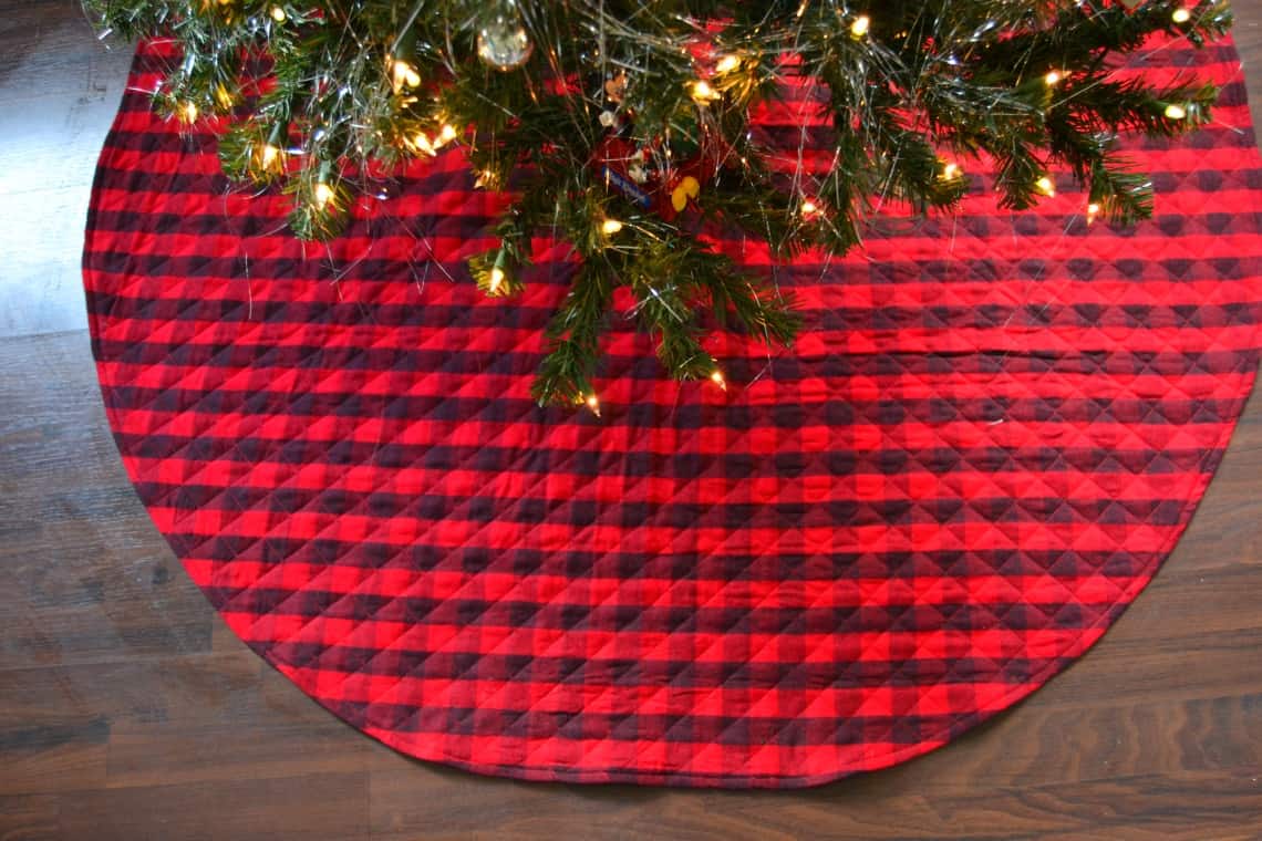 Sewing Tutorial Easy Quilted Christmas Tree Skirt Sewing