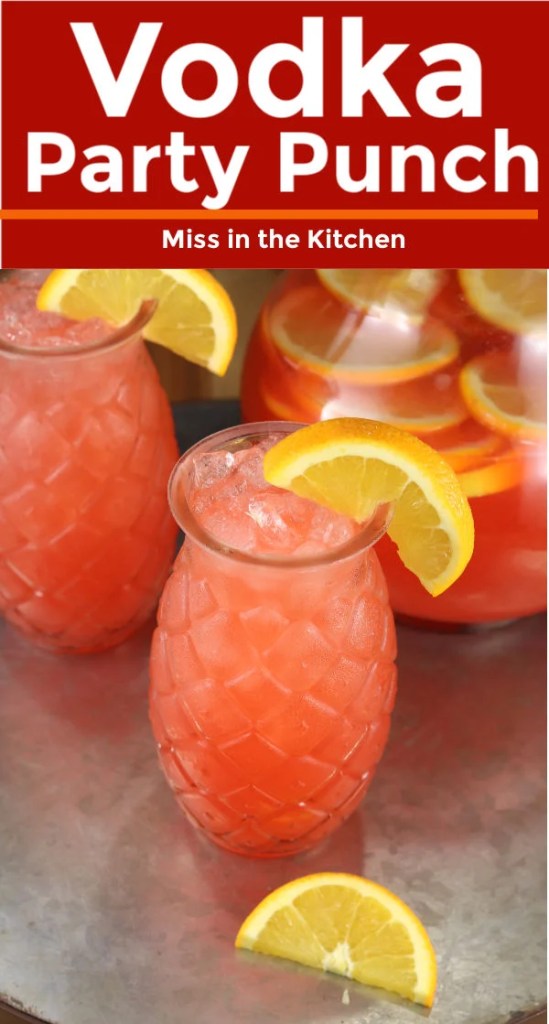 Vodka Party Punch 5 Ingredient Fruit Punch Miss In The Kitchen