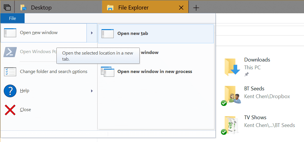 How To Use New Tabs In File Explorer In Windows 10 Techgit